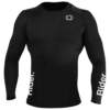 Men’s Long-sleeve Compression Top Black - Rider Active